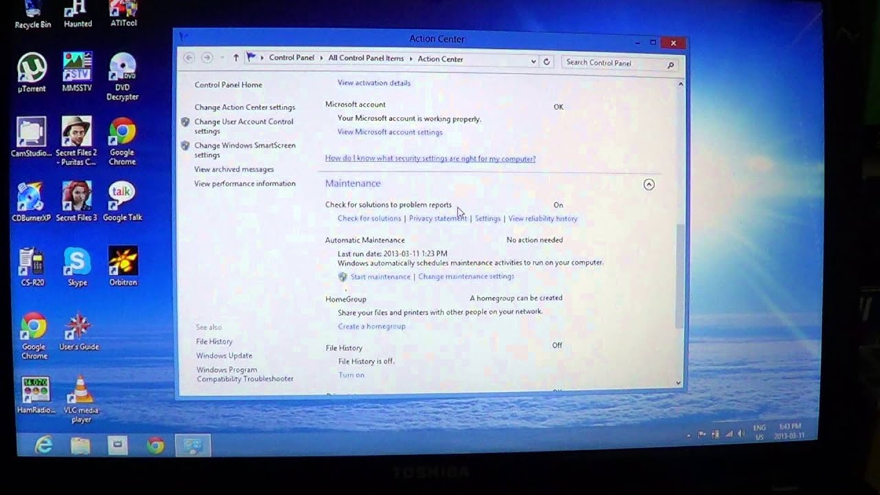 How to use Windows Action Center in Windows 8 - Solve All Problems